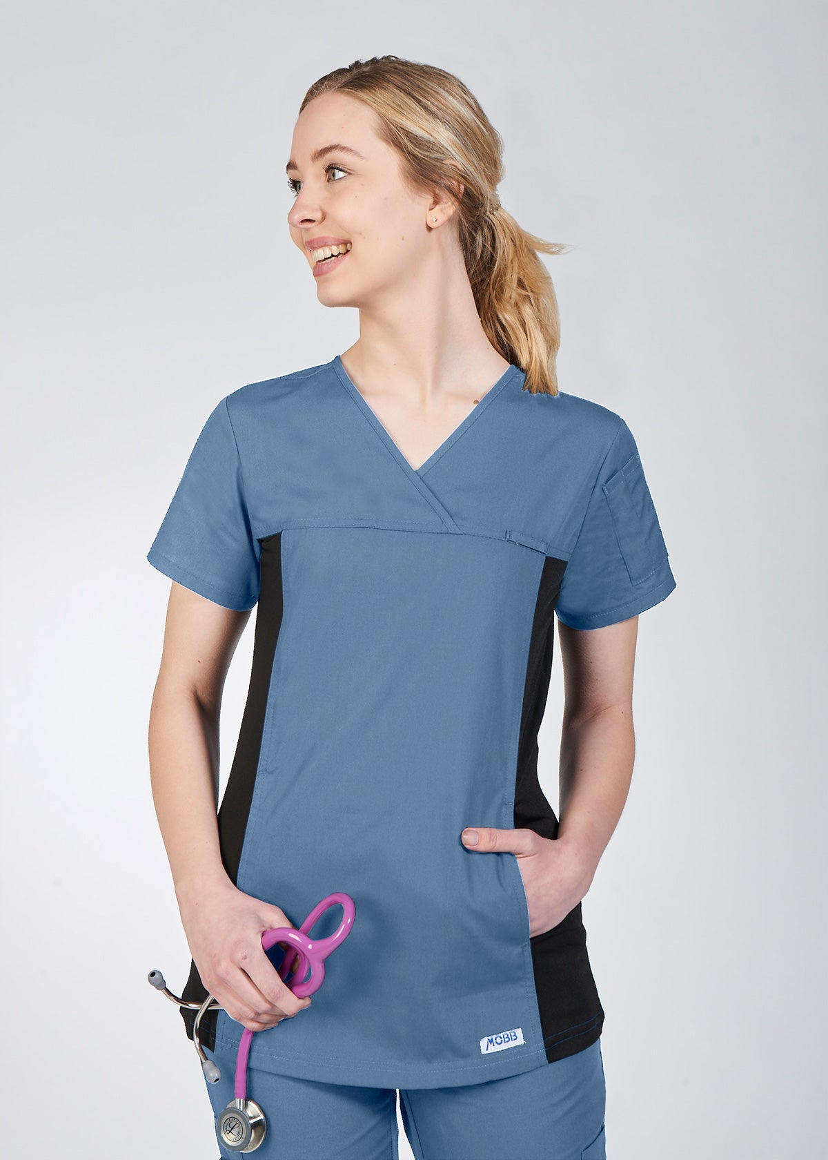 MOBB Scrubs Clearance Flex V-Neck Women Scrub Top – Dixie Uniforms Ltd.